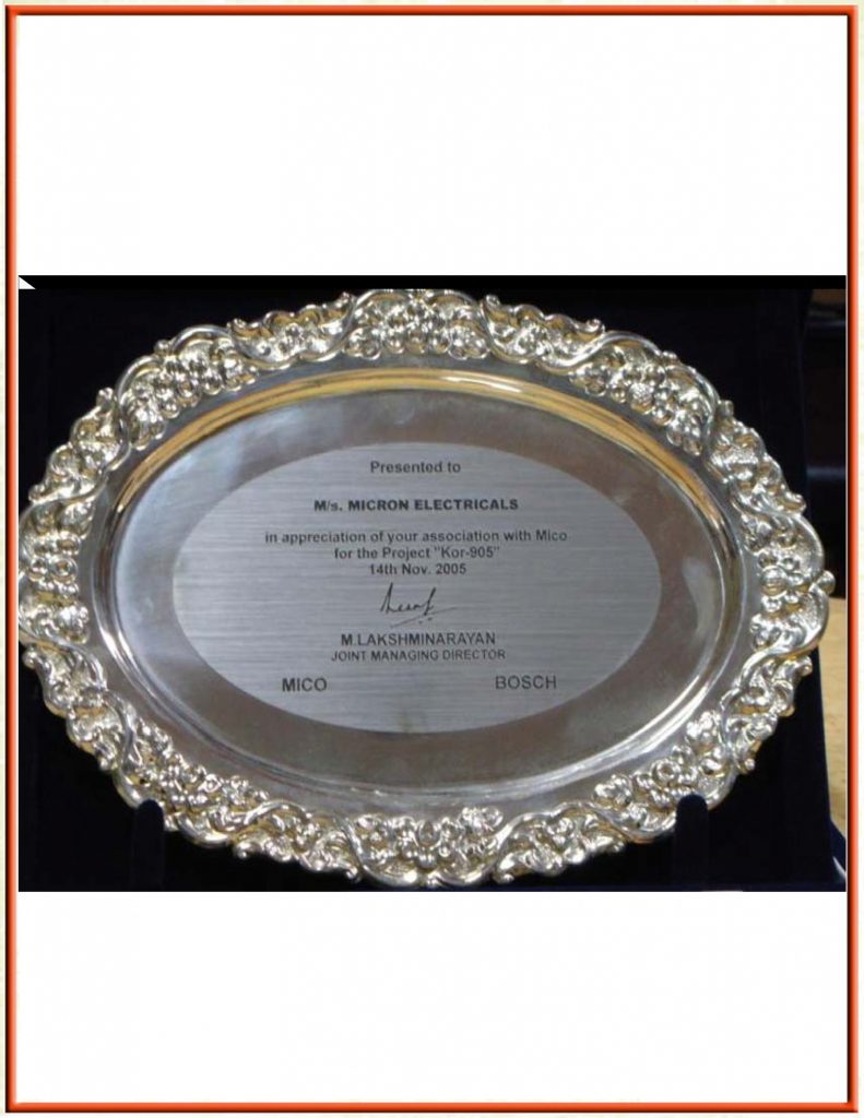 certificates – Micron Electricals (India) Pvt. Ltd.