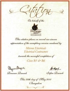 certificates – Micron Electricals (India) Pvt. Ltd.