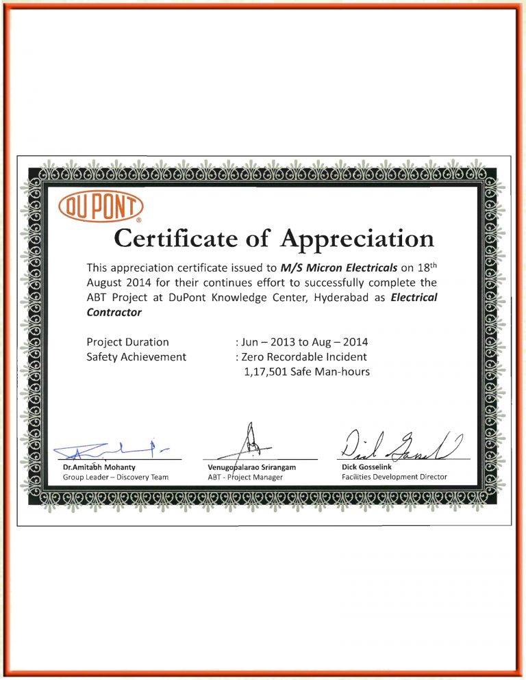 certificates – Micron Electricals (India) Pvt. Ltd.