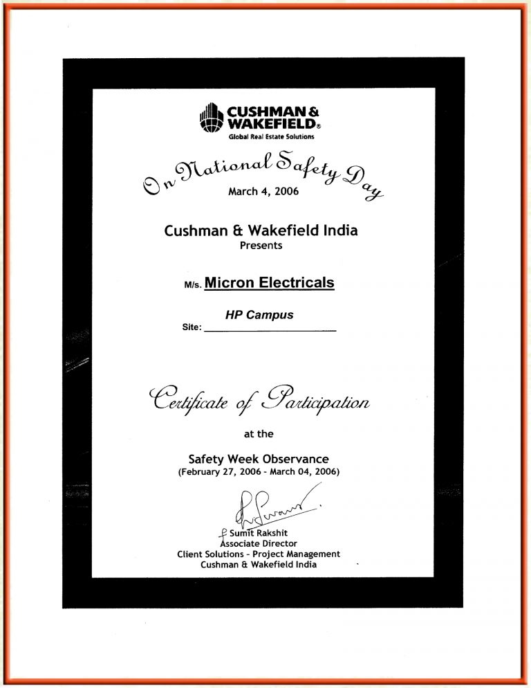 certificates – Micron Electricals (India) Pvt. Ltd.