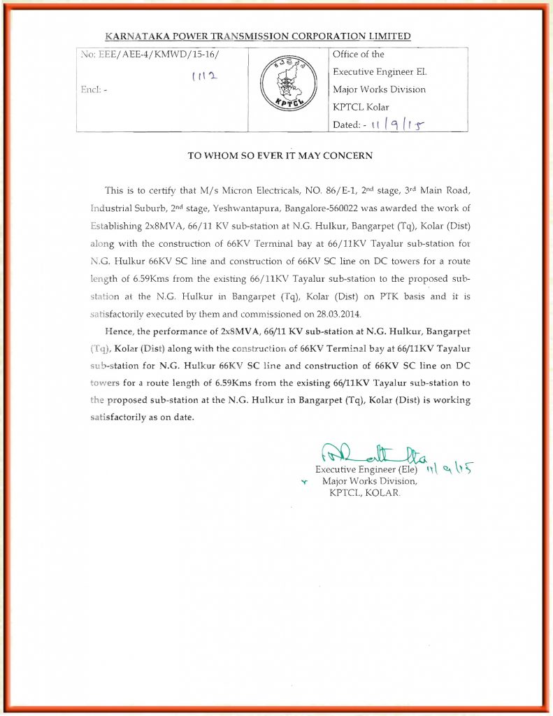 certificates – Micron Electricals (India) Pvt. Ltd.