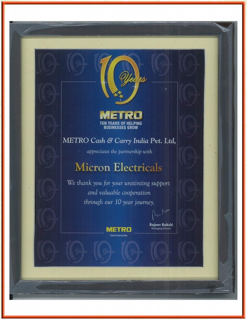 certificates – Micron Electricals (India) Pvt. Ltd.
