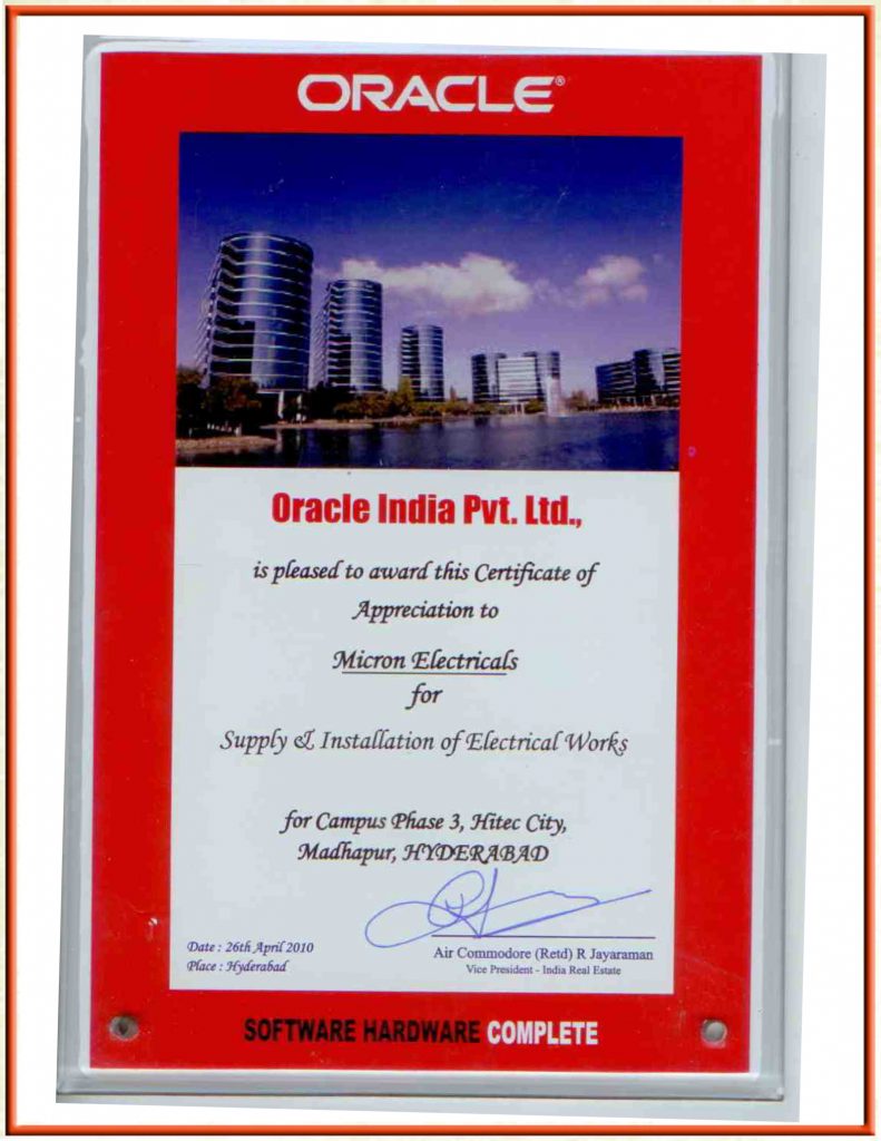 certificates – Micron Electricals (India) Pvt. Ltd.
